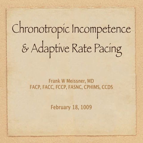 Chronotropic Incompetence | KEY | Heart and Cardiovascular Diseases ...