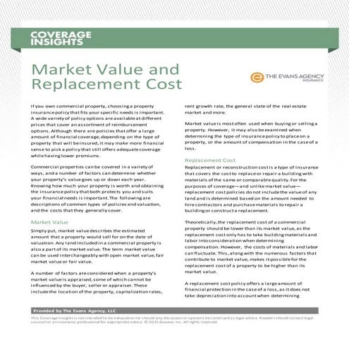 Replacement Cost | PDF