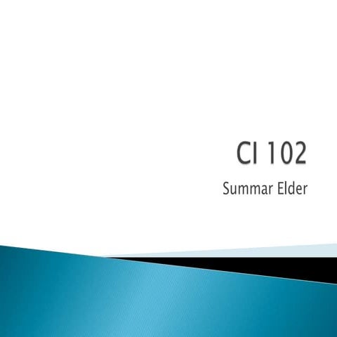 CI 102 | PPT