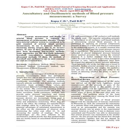 LabVIEW Based Measurement of Blood Pressure using Pulse Transit Time | PDF