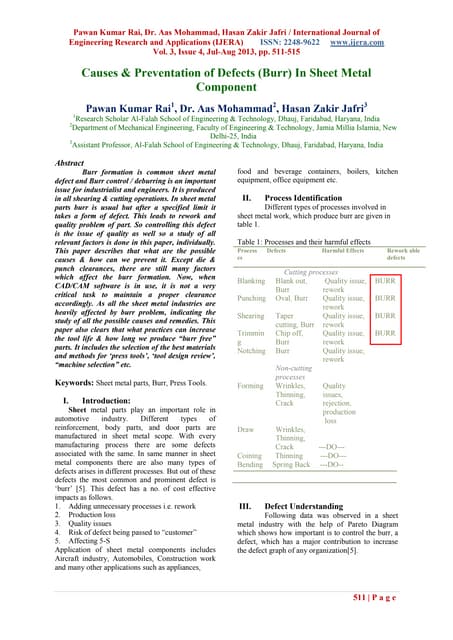 Case study - Slitting line Defect (Burr) Using Cause and Effect Diagram ...