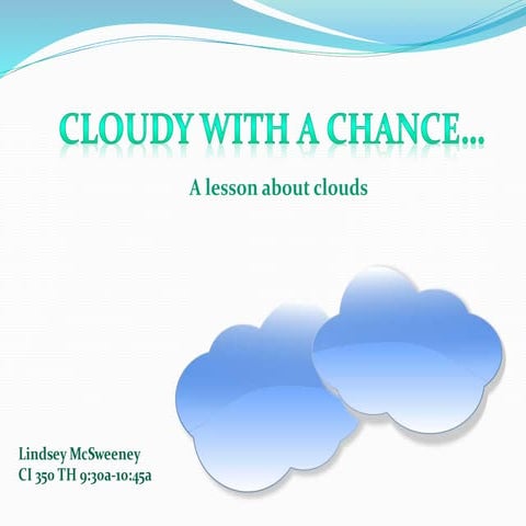 Clouds lesson | DOC