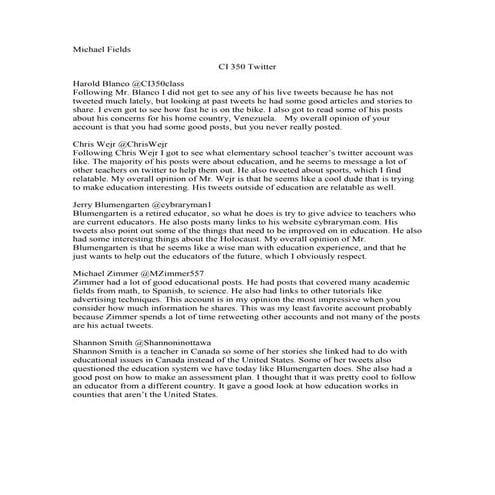 Ci 350 twitter | PDF