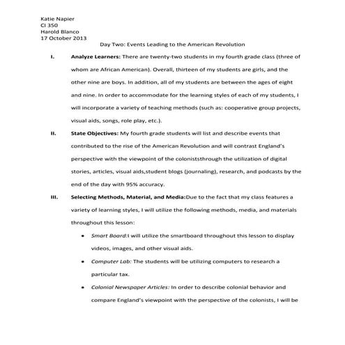 Colonial america unit plan | PPTX