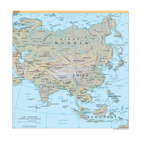 Cia World Factbook Reference Map Asia | PDF