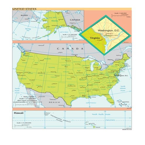 Cia World Factbook Reference Map United States | PDF