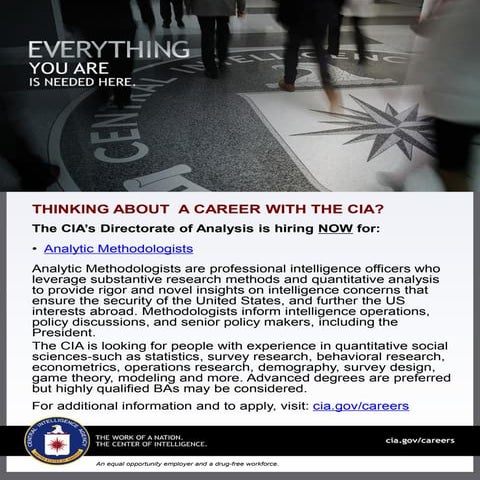 Cia analytic methodologist_flyer_for email | PDF