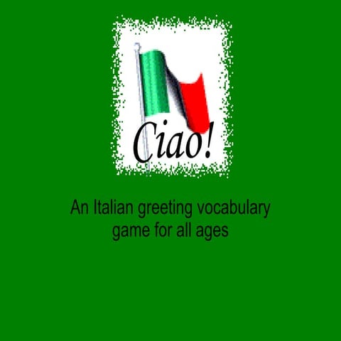 Ciao! | PPT