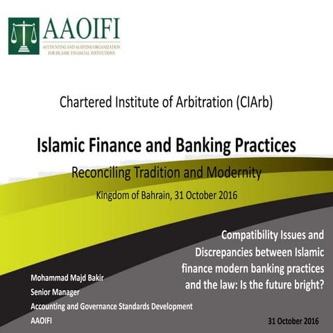 Ciarb conferenece- Iislamic finance and banking practices- Mohammad ...