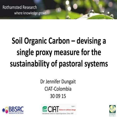 Determining Soil organic carbon by Walkley and Black method | PPTX