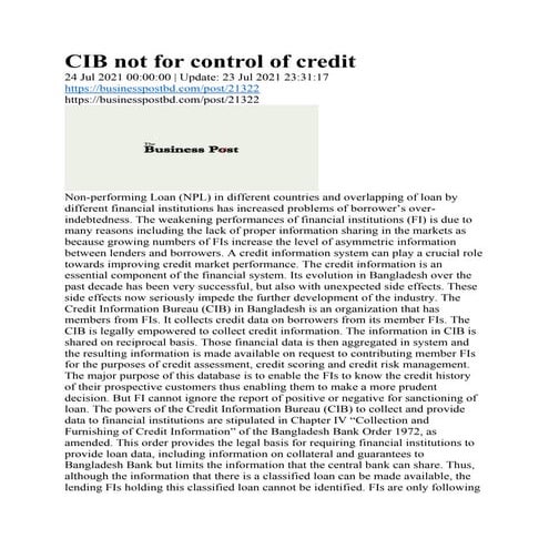 Ra 9510 credit information system
