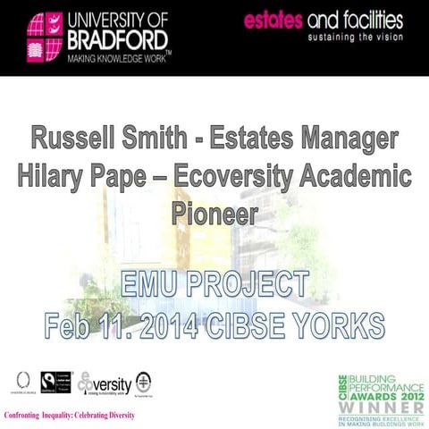 CIBSE Yorkshire presentation by Russell Smith and Hilary Pape ...