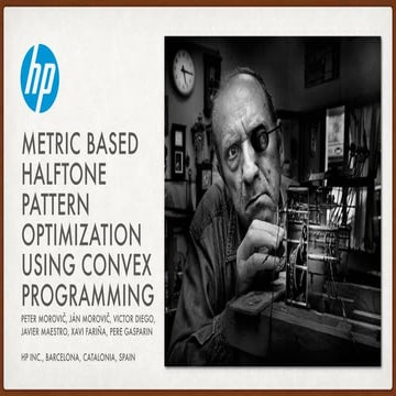 Halftone structure optimization using convex programming | PDF