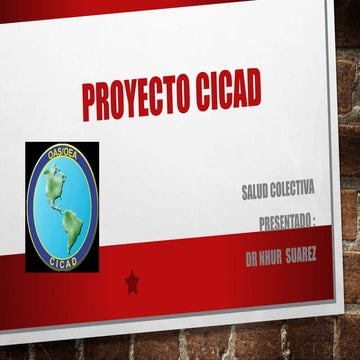 proyecto cicad que es y funcion | PPTX