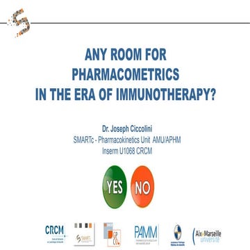 Time to use pharmacometrics with immune checkpoint inhibitors? | PPT