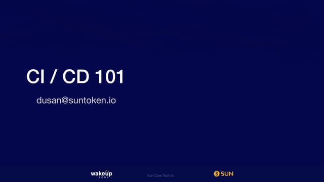 CI/CD 101 | PPT CI/CD 101 | PPT