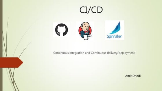 Introduction to CI/CD | PPT Introduction to CI/CD | PPT