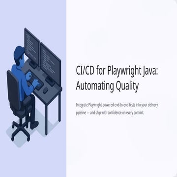 CI/CD Introduction for Test Automation (Playwright + Java) | PPTX