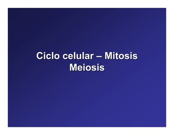 EL CICLO CELULAR : interfase y fase m.pptx | Biological Sciences | Science
