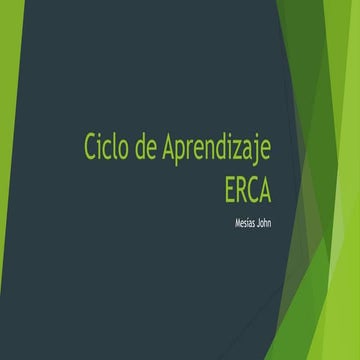 metodología de aprendizaje ERCA | PPTX
