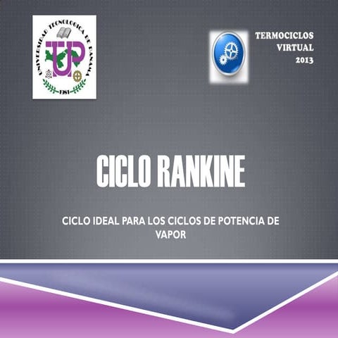 Ciclo Rankine Simple | PPTX