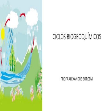 Ciclos biogeoquímicos e ciclo do oxigenio(minha) | PPT