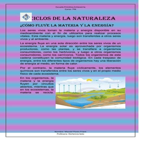 Ciclos de la naturaleza | DOCX