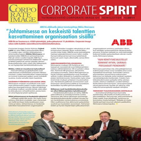 Corporate Spirit newsletter_1_2011 | PDF