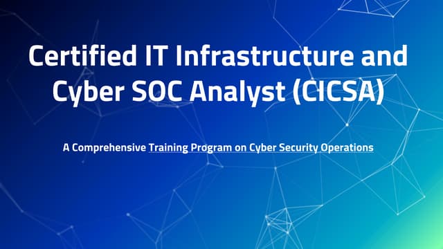 Soc Analyst Course Pptx