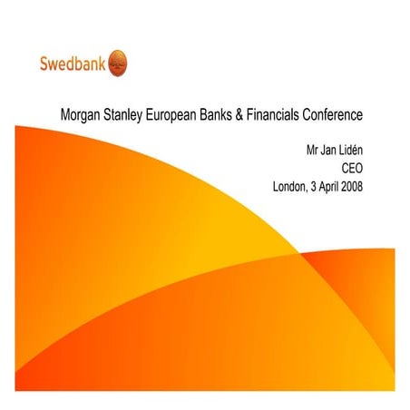 Roadshow London, Morgan Stanley Banking Conference | PDF | Home ...