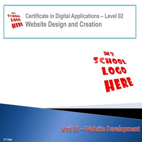 CIDA Unit 01 - Website Walk through | PPTX