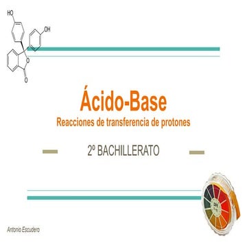 Fundamentos y Teorías del Equilibrio Ácido-Base en Química | PPTX