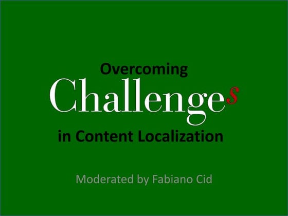 Content Localization Quick Guide | PDF