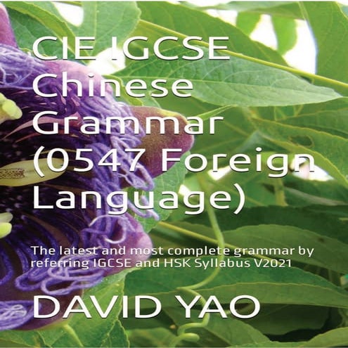 CIE IGCSE Chinese Grammar (0547 Foreign Language) V2021 sample | PDF