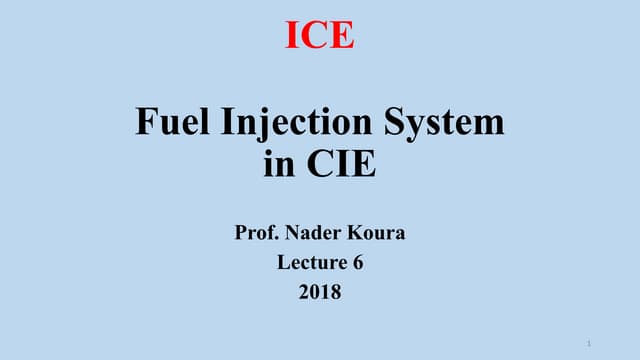 types of fuel injection system and nozzles | PDF