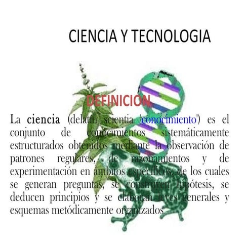 La ciencia y la tecnología | PPTX