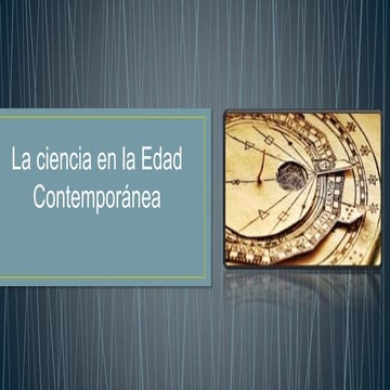 Ciencia contemporanea | PPTX