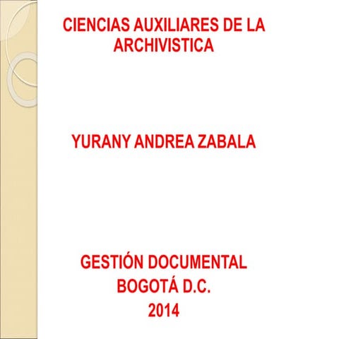 Archivistica | PPT