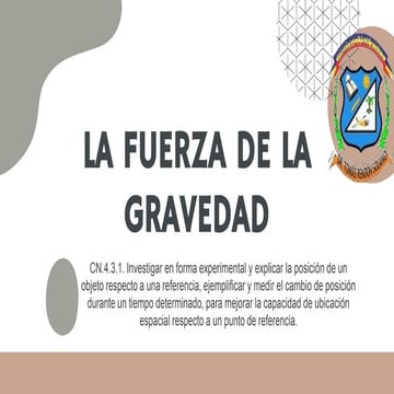MASA, PESO Y GRAVEDAD | PPTX