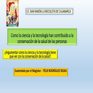 Ciencia tec, en la salud | PDF