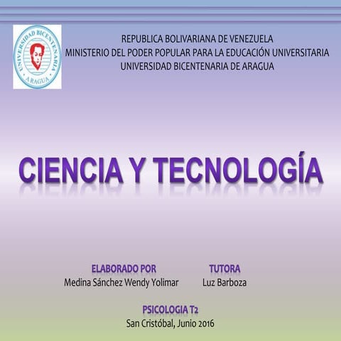 Ciencia y Tecnología | PPTX