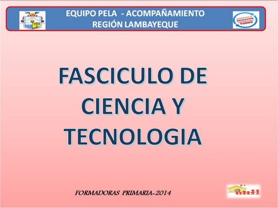 Enfoque Área: Ciencia, Tecnología y Ambiente | PPT