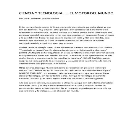 Ciencia y tecnologia (1) | PDF
