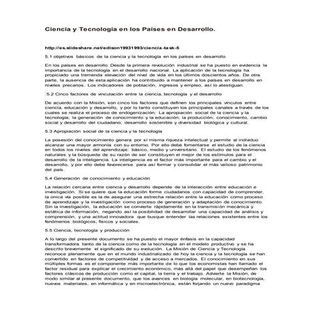 Ciencia y tecnología en los países desarrollados | DOCX