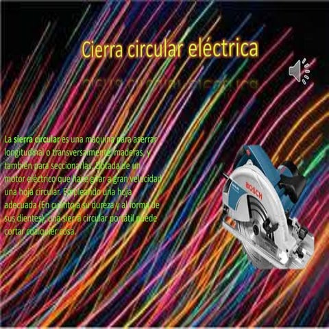 Cierra circular eléctrica | PPTX