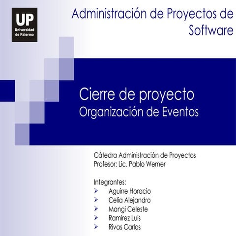 Cierre del proyecto | PPT