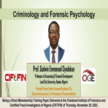 Criminology | PPTX