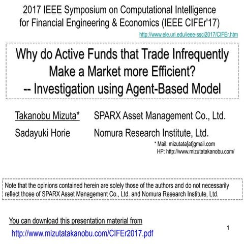 Econophysics II: Detailed Look at Stock Markets and Trading - Thomas ...