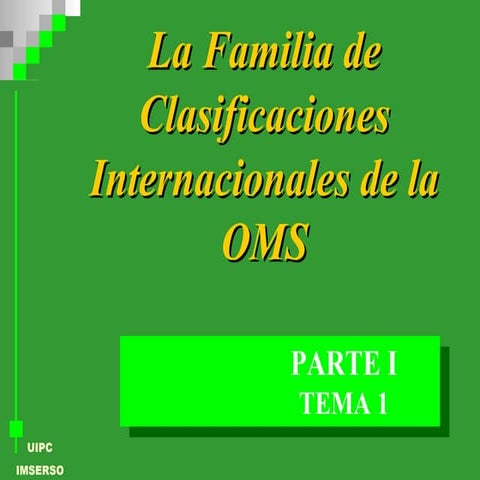Cif oms capitulo1 | PPT