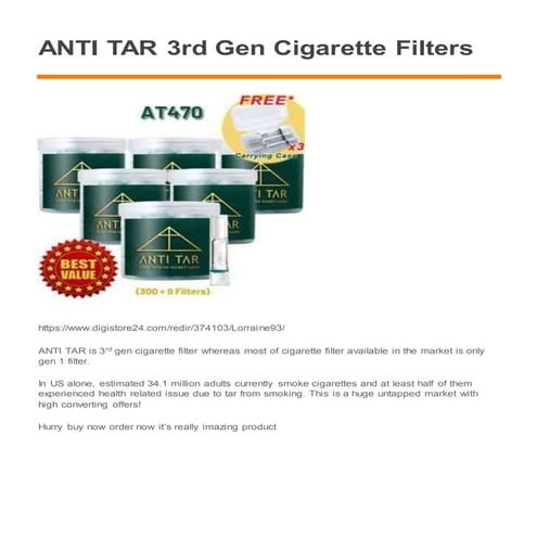 Cigarette filters | DOCX